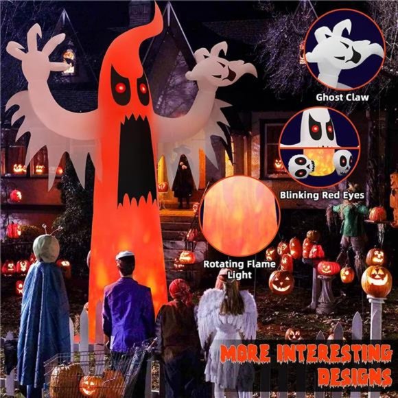 Holiday | 1ft Halloween Inflatables Outdoor Decorations Blow Up Giant ...